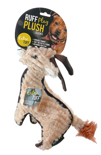 Ruff Play Plush Buddies Extra Tuff Antelope Durable Dog Toy – Perfectly ...