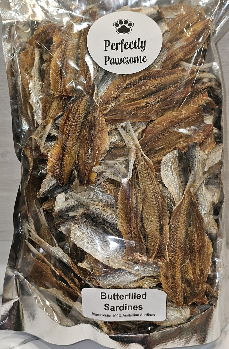 Bulk Butterflied Sardines - Low Calorie Snack for Pups and Cats - A gr ...