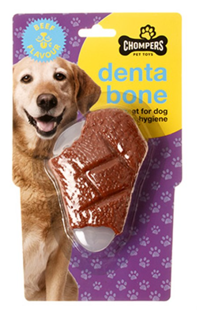 Dog Chew Toy Denta Bone Beef Flavour - TPR/Nylon assorted – Perfectly ...