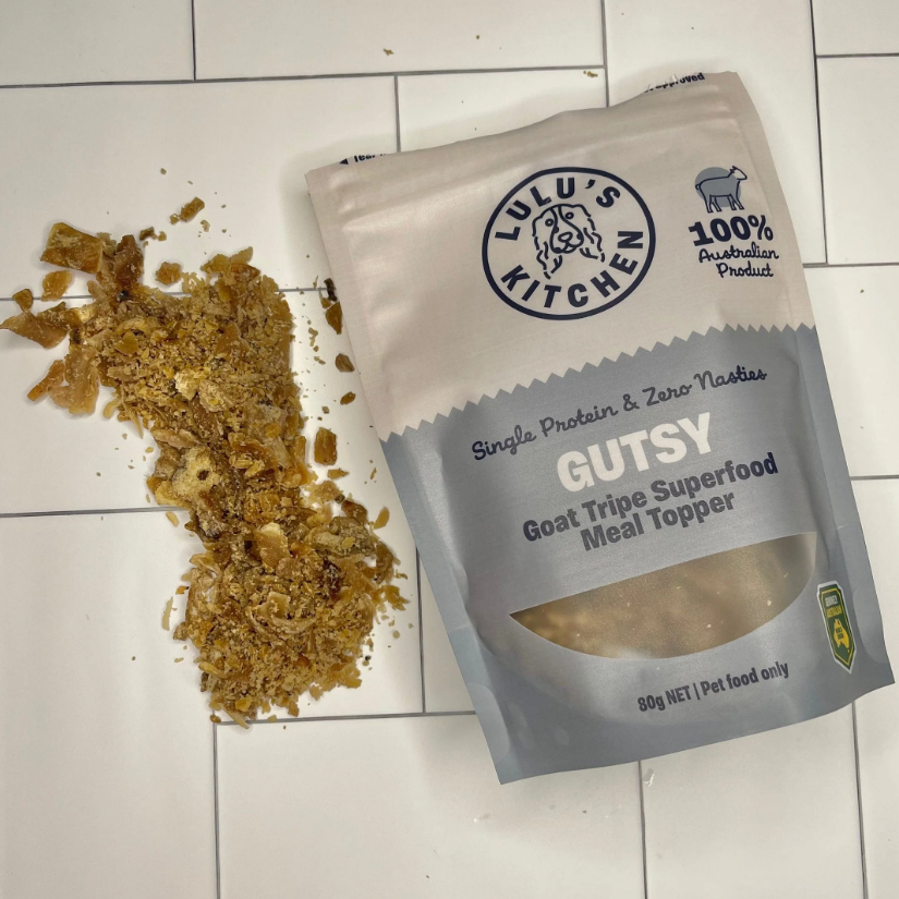 Lulu's Kitchen Gutsy - Goat Tripe Topper - Nutrient Packed, Gut Loving ...