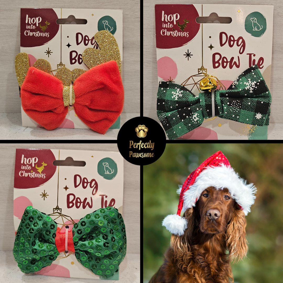 Hop into Christmas - Pet Bow Tie Set (3) - Merry Woofmas – Perfectly ...