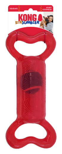 KONG Jumbler Tug Interactive Dog Toy - Assorted Colours and Sizes ...