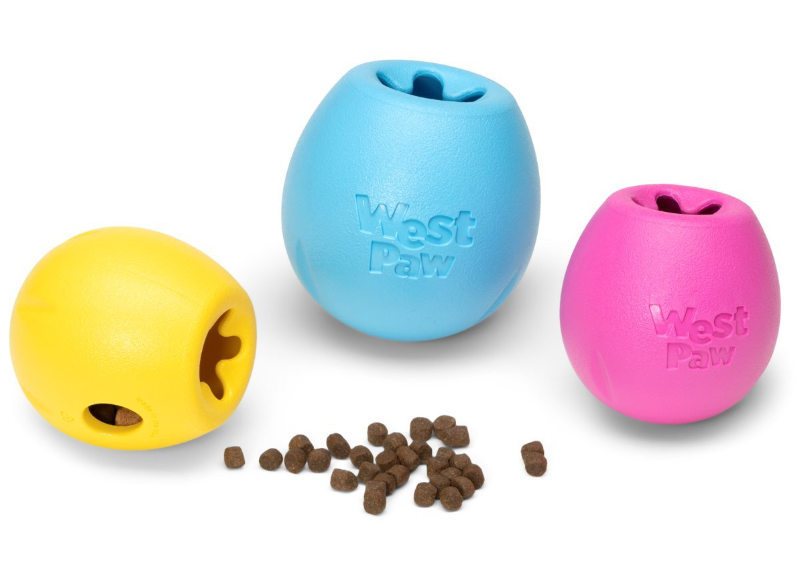 West Paw Rumbl Puzzle Dog Treat Slow Feeder & Play Toy: Made from Recy ...